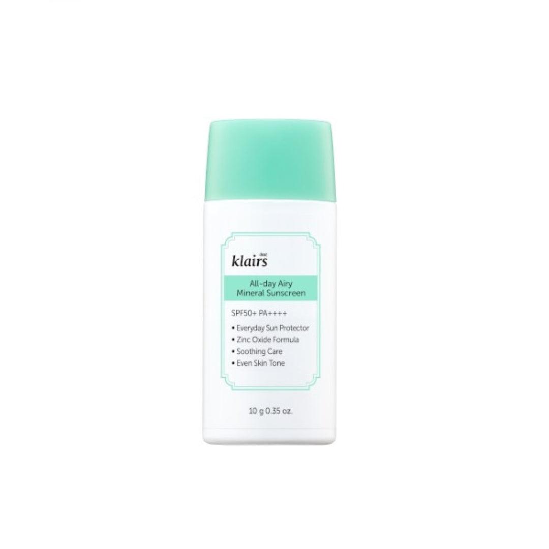 Dear,Klairs - All-day Airy Mineral Sunscreen - 10g – Cosmetic Holic