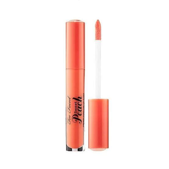 TOO FACED - Sweet Peach Creamy Peach Oil Lip Gloss - Peach Tease ...